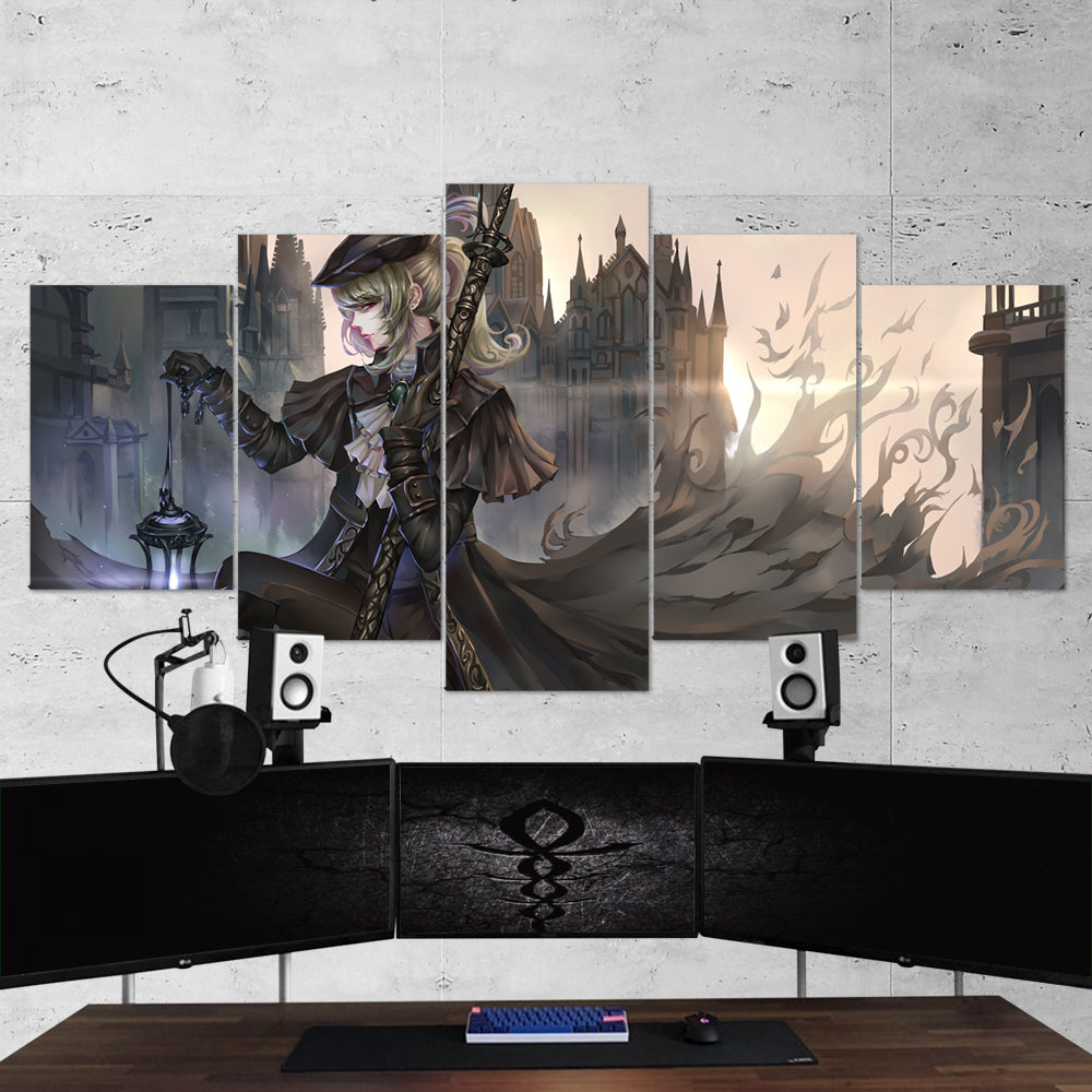 Tableau Bloodborne Lady Maria 5 pièces Peinture sur Toile Impression